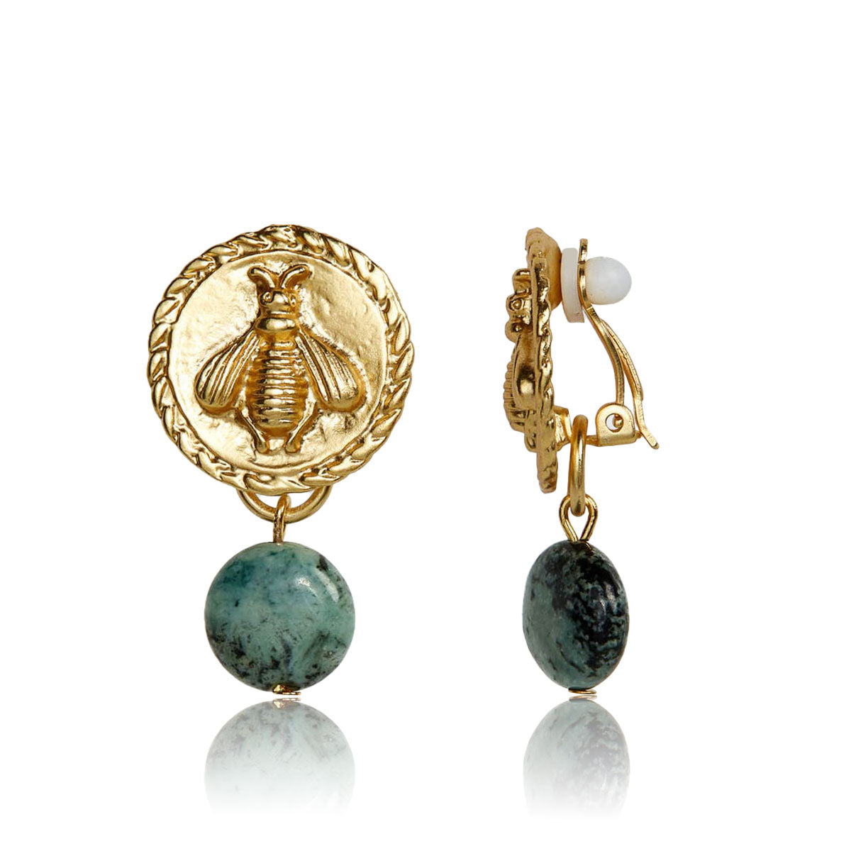 African clip on earrings store
