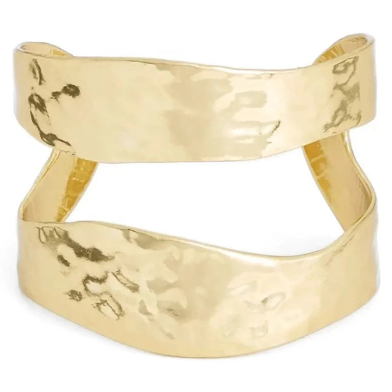 Best-Selling Split Cuff Bracelet in 24kt Gold Plated Finish – Karine Sultan
